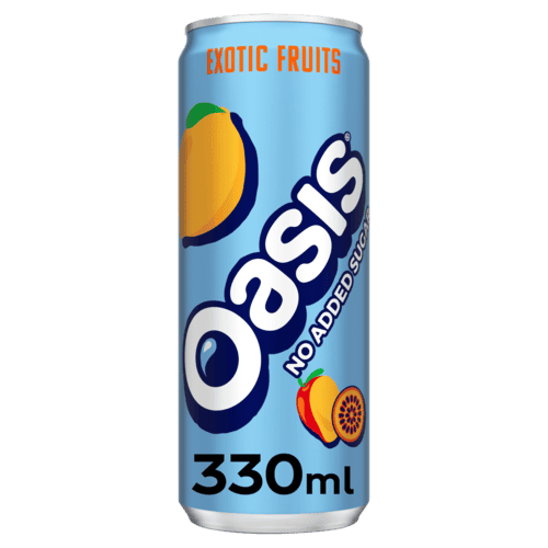 Oasis Exotic Fruit No Added Sugar 24x330ml | Ale and Beer Supplies
